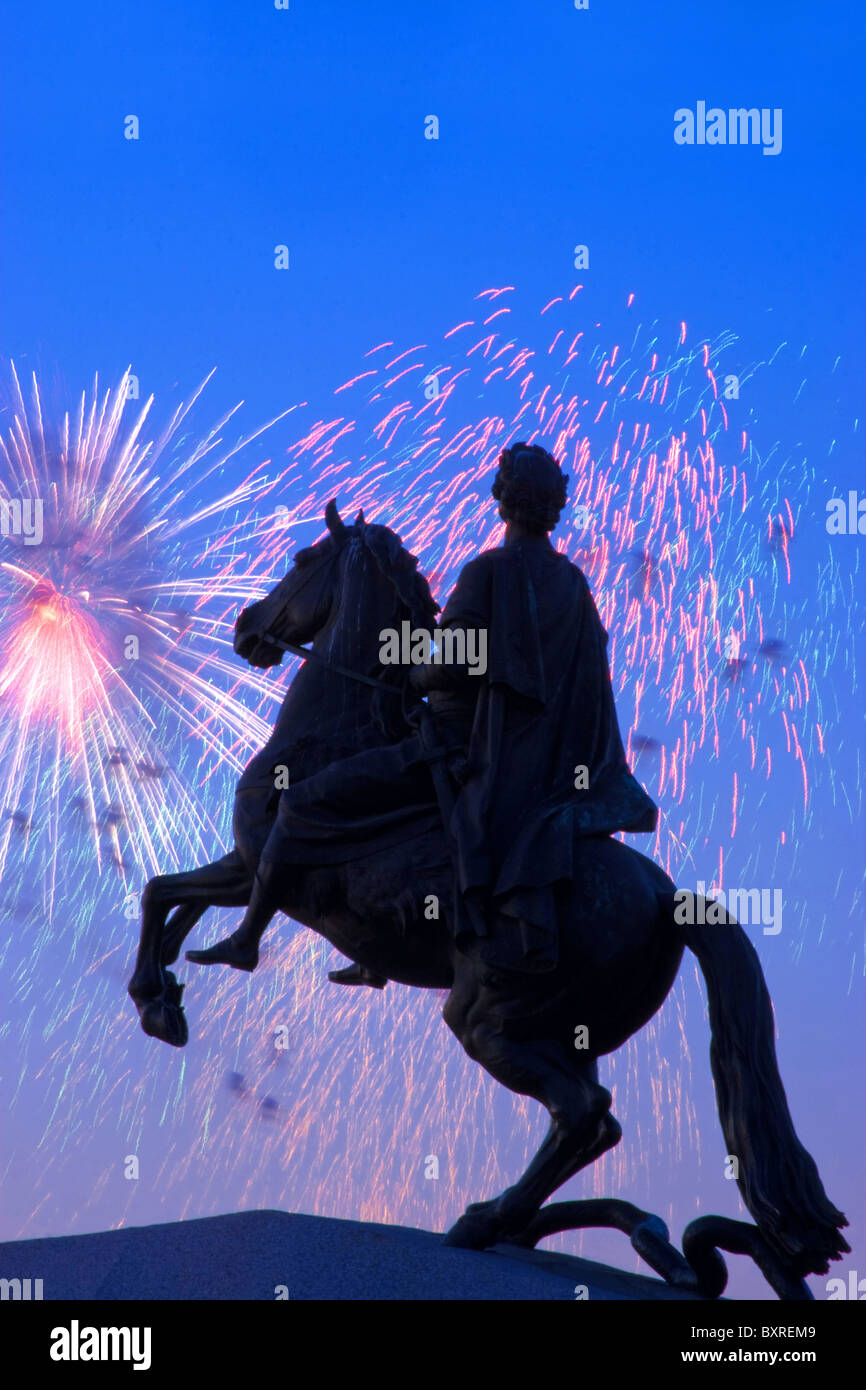 The Bronze Horseman Statue of Peter The Great in Saint-Petersburg ...