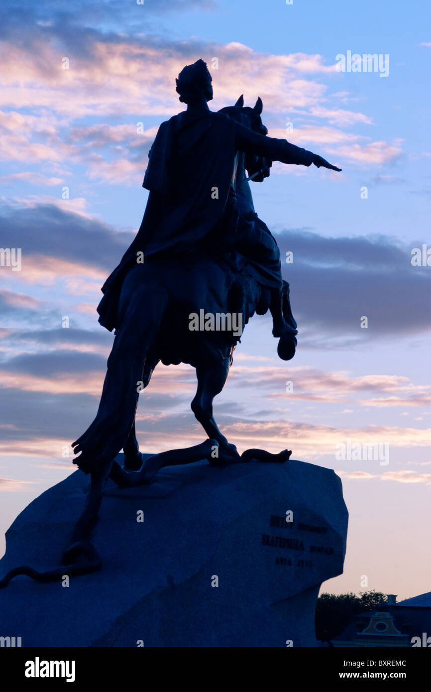 The Bronze Horseman Statue of Peter The Great in Saint-Petersburg ...