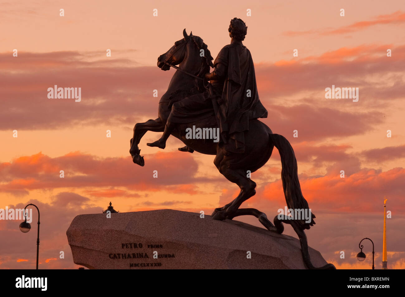 The Bronze Horseman Statue of Peter The Great in Saint-Petersburg ...