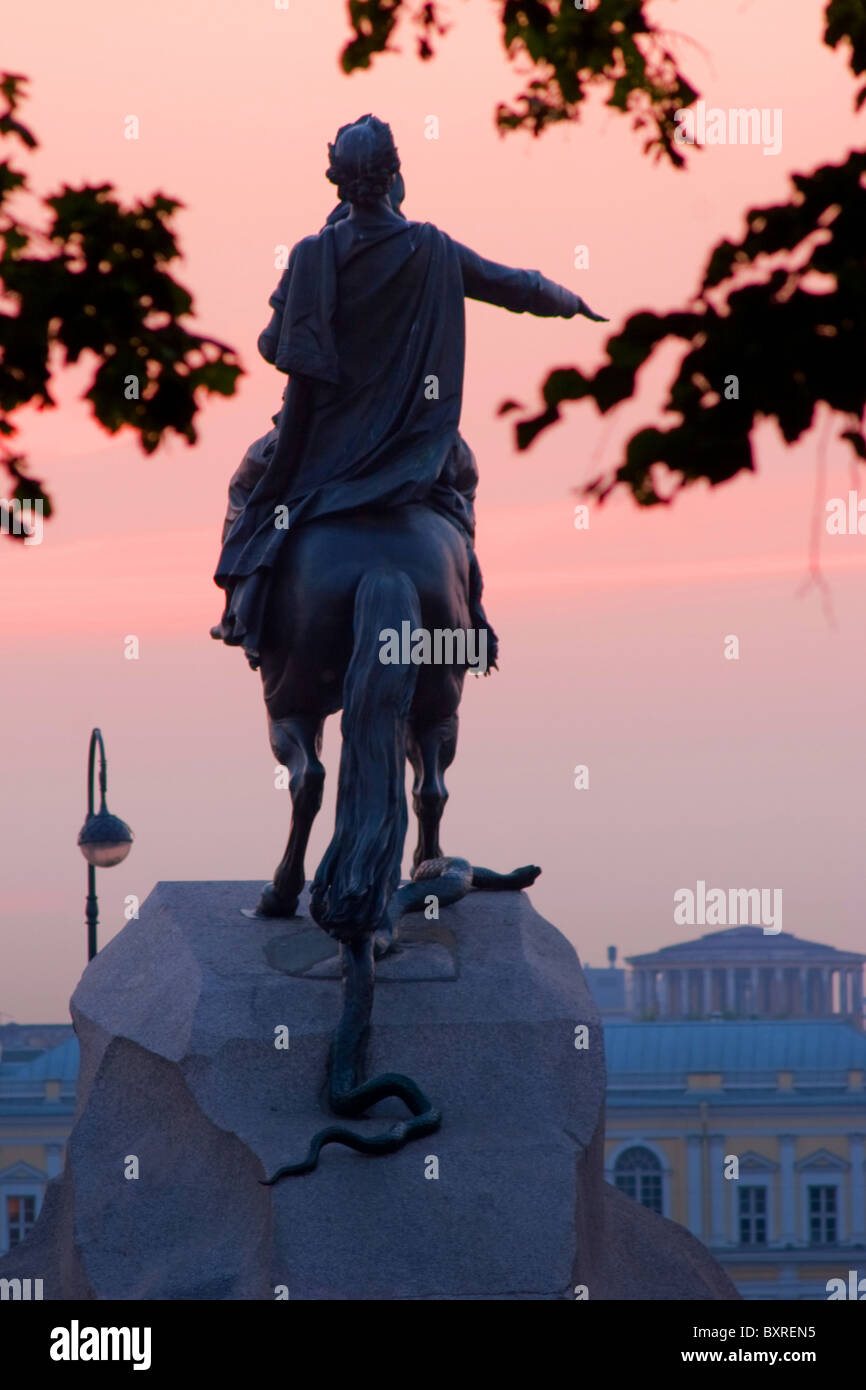 The Bronze Horseman Statue of Peter The Great in Saint-Petersburg ...