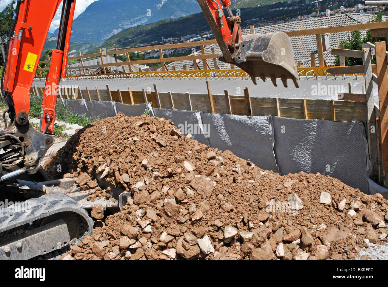 construction site with safety support Stock Photo - Alamy