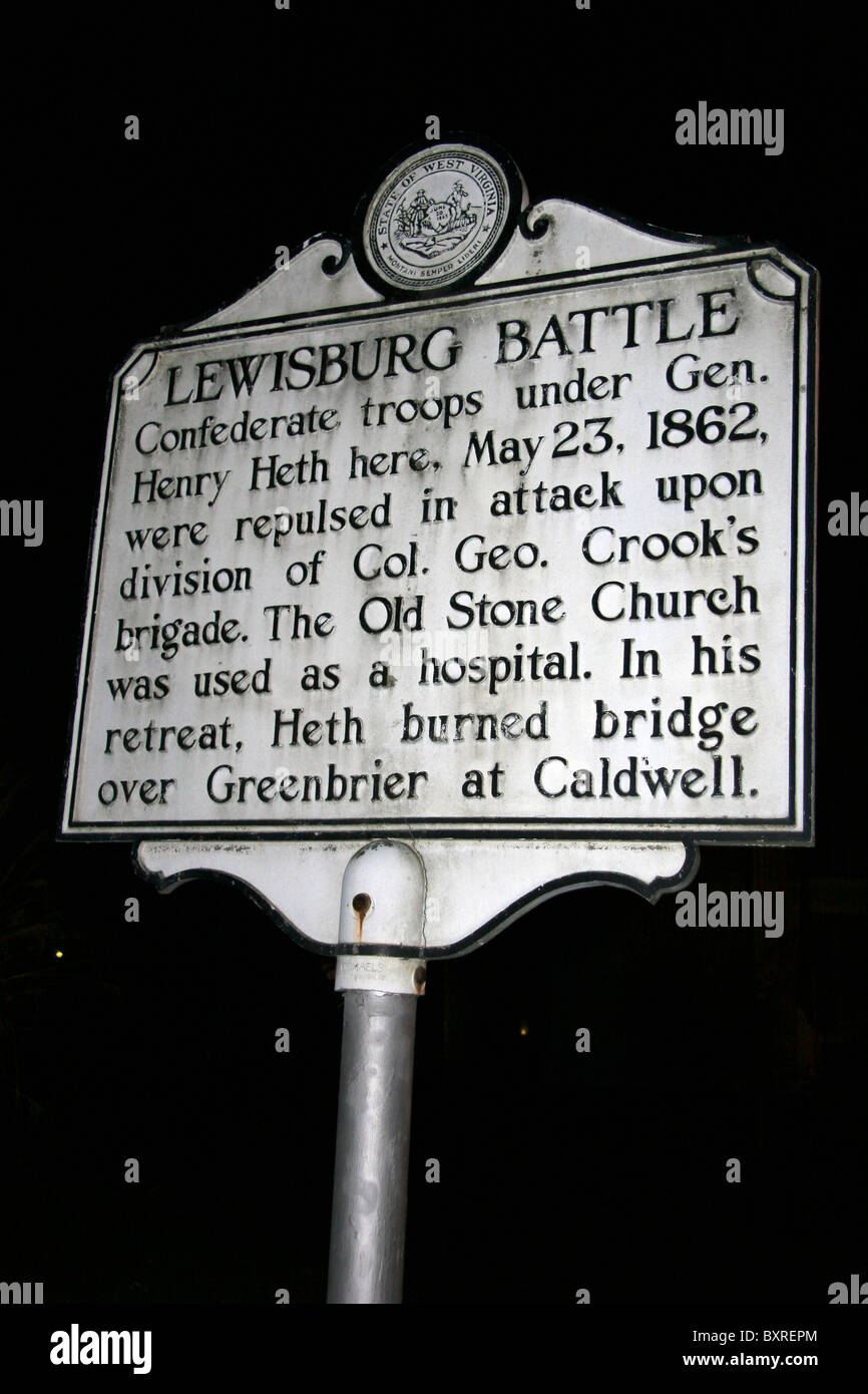 LEWISBURG BATTLE Confederate troops under Gen. Henry Heth here, May 23 ...