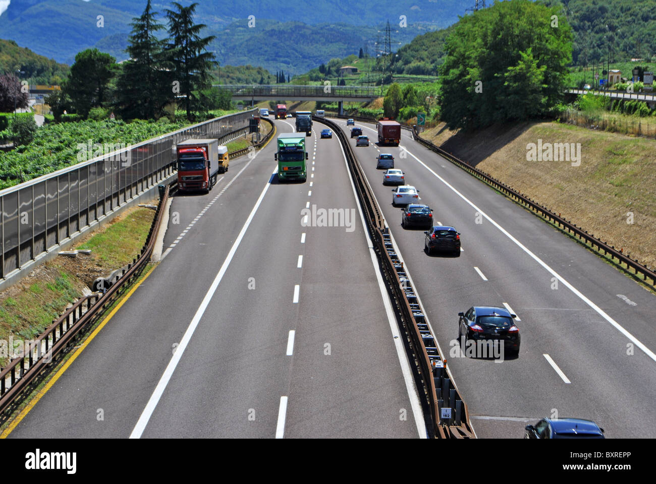 asphalt highway traffic fast Stock Photo - Alamy