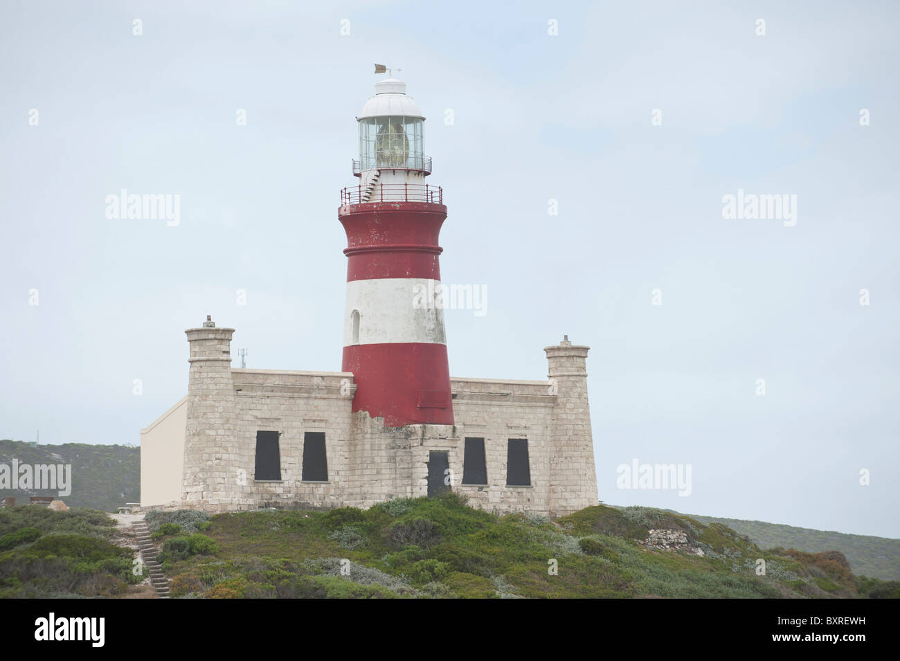 Cape Agulhas Lighthouse at the Southern Most Point of Africa, Overberg ...