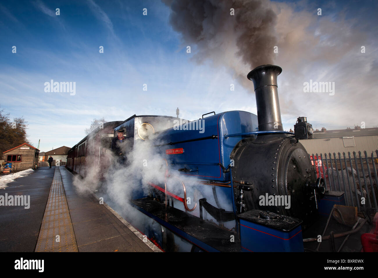 UK, England, Yorkshire, Leeds, Middleton Railway, steam locomotive ...
