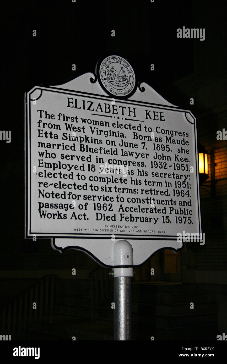 ELIZABETH KEE The first woman elected to Congress from West Virginia ...
