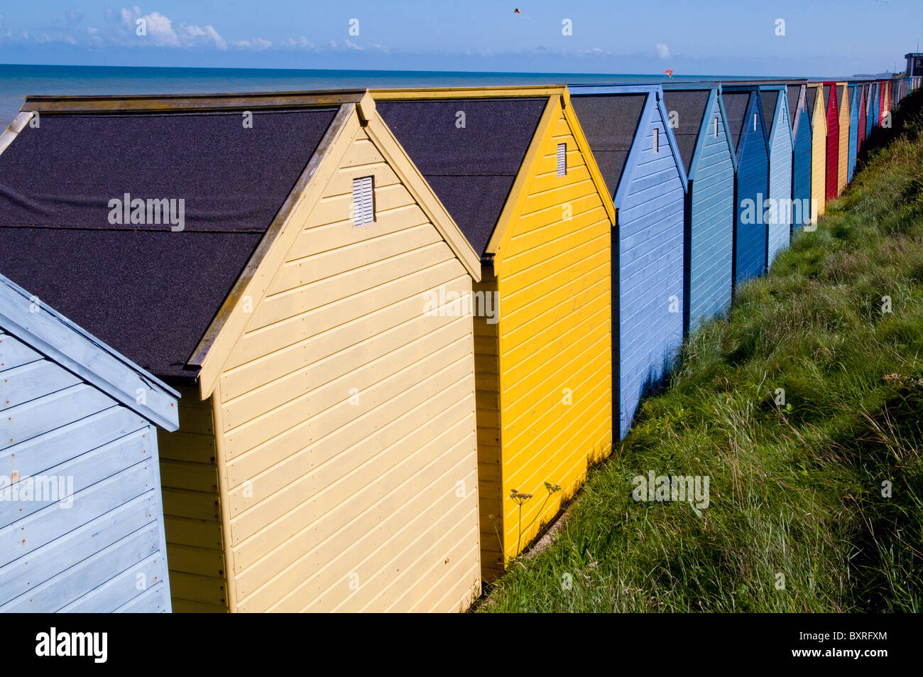 Mundesley beach huts hi-res stock photography and images - Alamy
