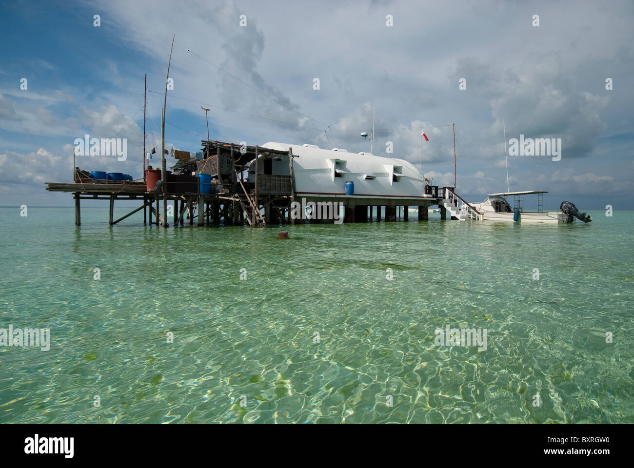 Ranger Station, Tubbataha, Palawan, The Philippines Stock Photo - Alamy