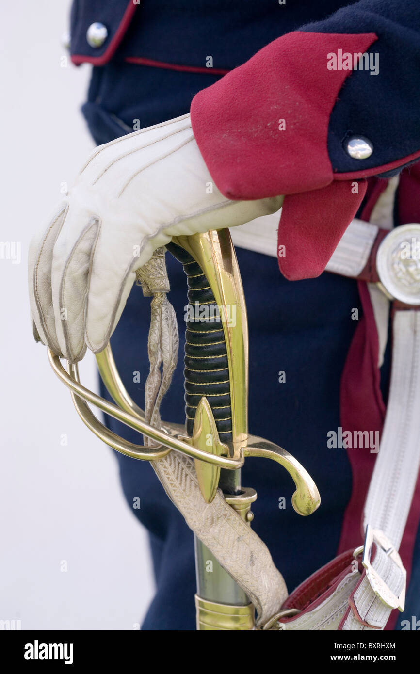 Holding sabre with white leather glove hi-res stock photography and ...