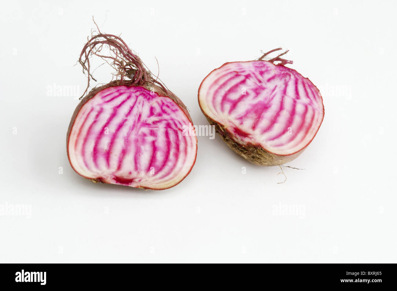 Cross section of beetroot (Chioggia Stock Photo - Alamy