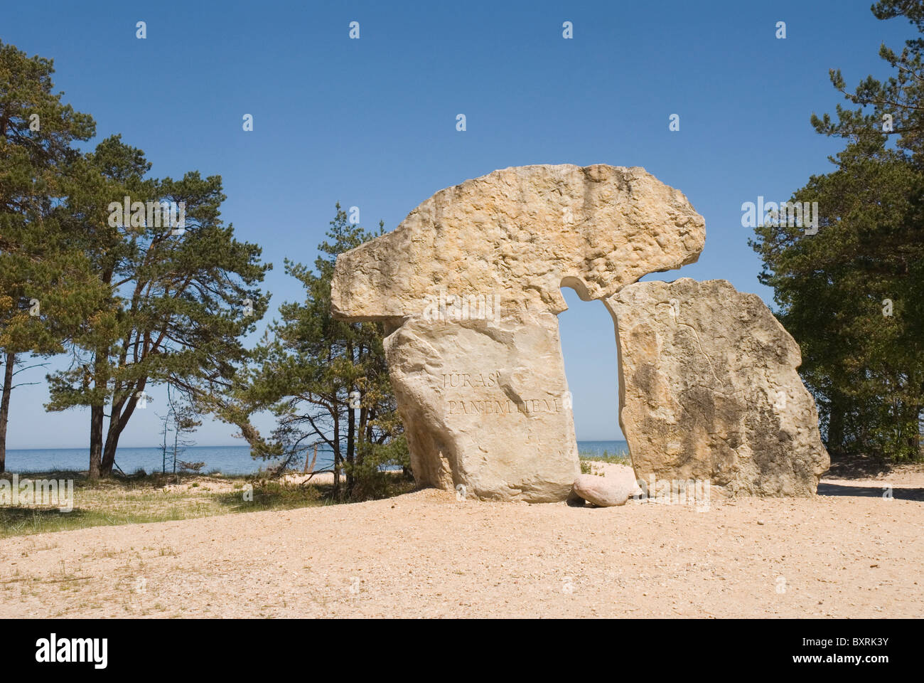 Latvia, Kolka Peninsula, Cape Kolka beach, stone arch Stock Photo - Alamy