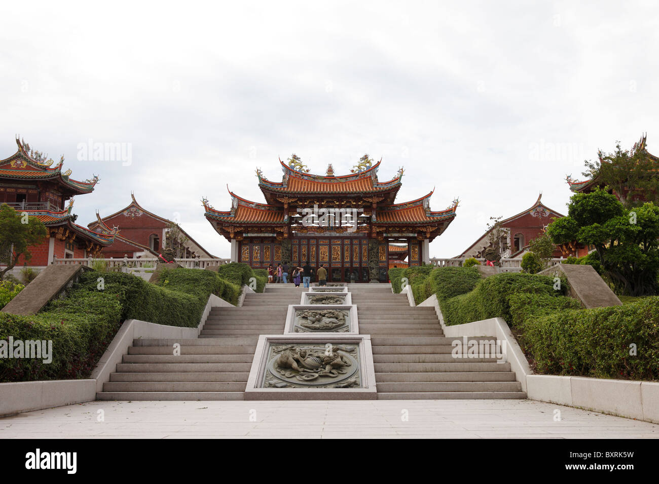 The main gate of the Tian Hou Palace at A-Ma Cultural Village on ...