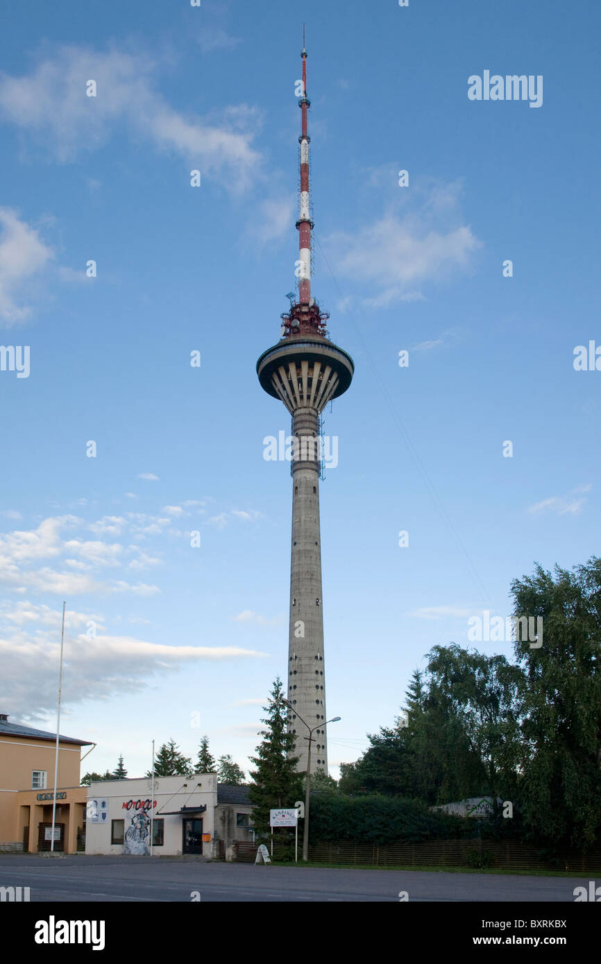 Baltic States, Estonia, Tallinn, View of TV tower Stock Photo - Alamy