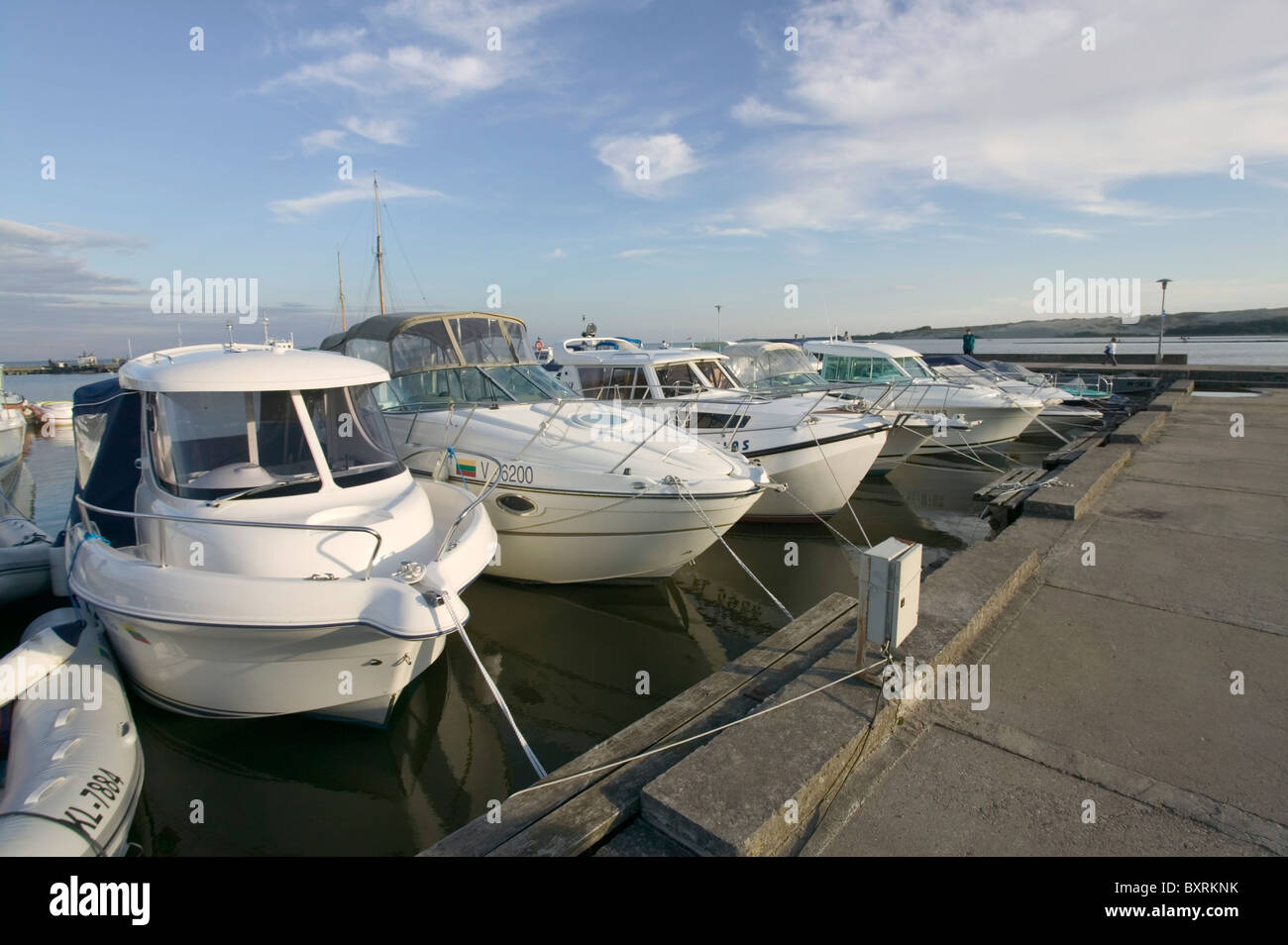 Lithuania, Curonian Spit, Nida, Boats in harbour Stock Photo - Alamy
