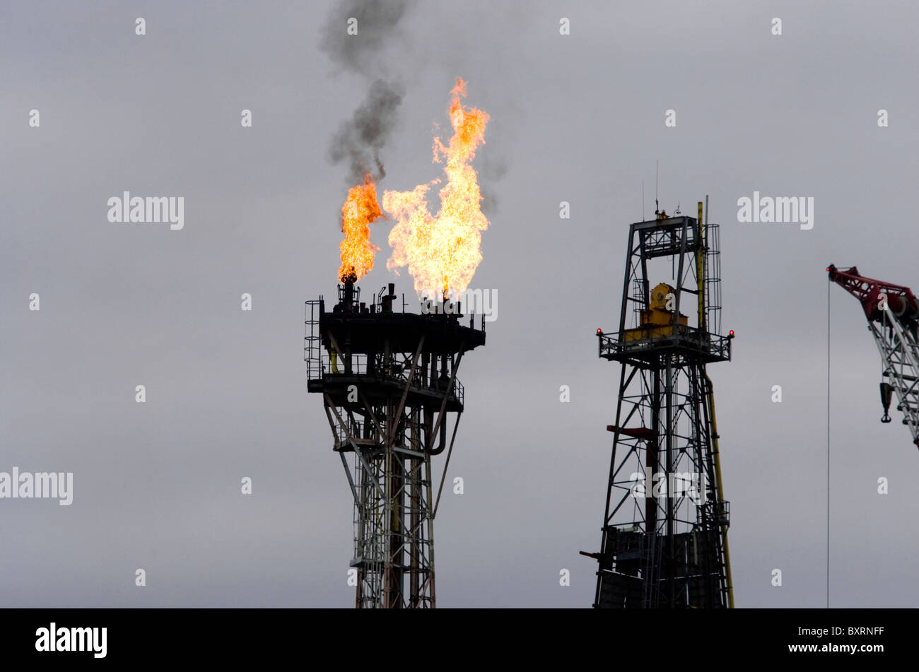 Forties bravo oil rig hi-res stock photography and images - Alamy