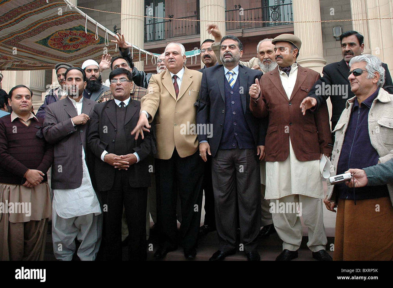 Punjab assembly building lahore muslim league n hi-res stock ...
