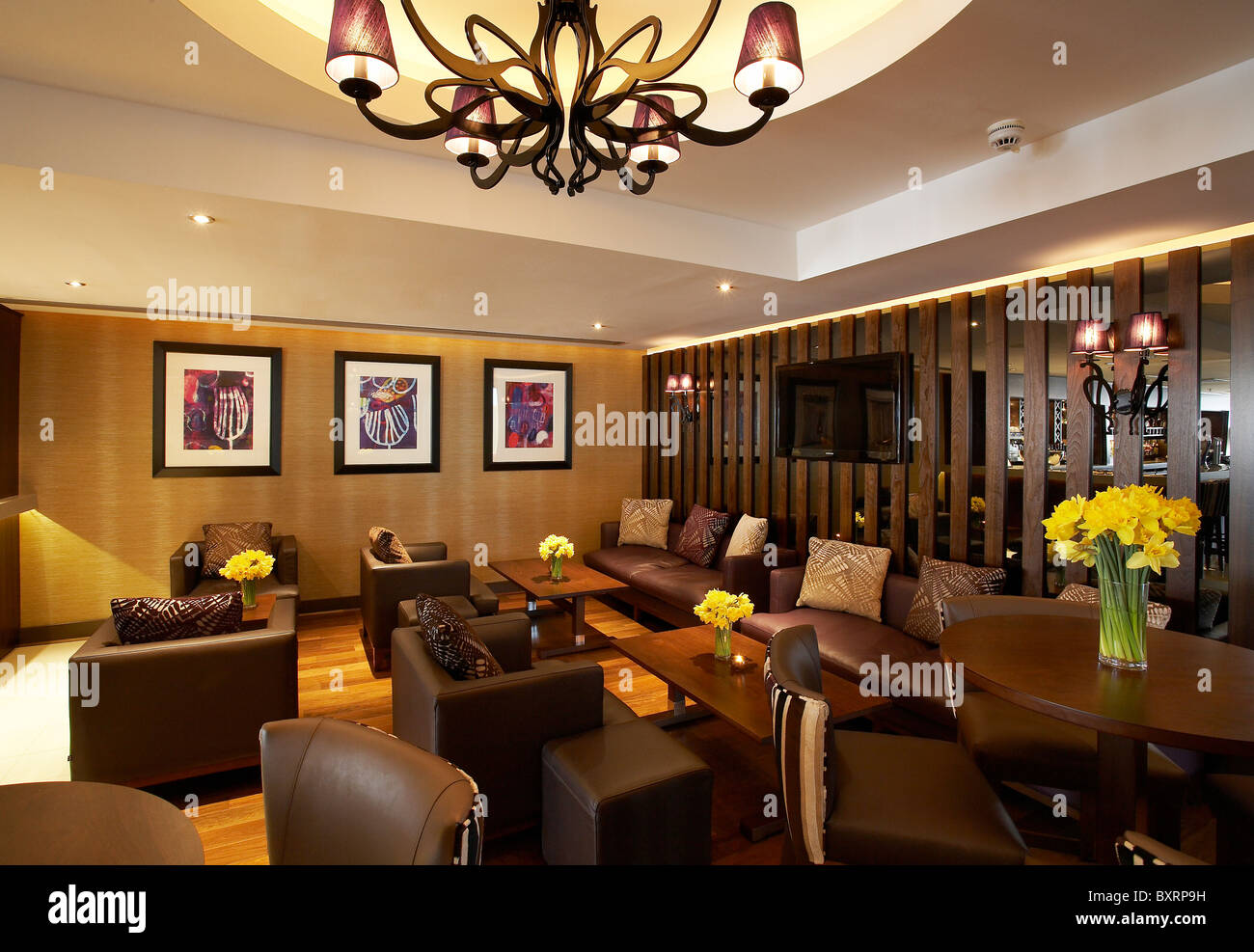 Interior of Tides bar and restaurant at St Davids hotel situated in ...