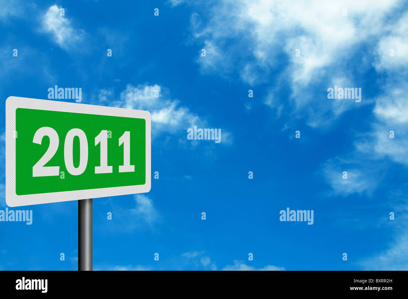 Photo realistic '2011' sign, with space for your text Stock Photo - Alamy