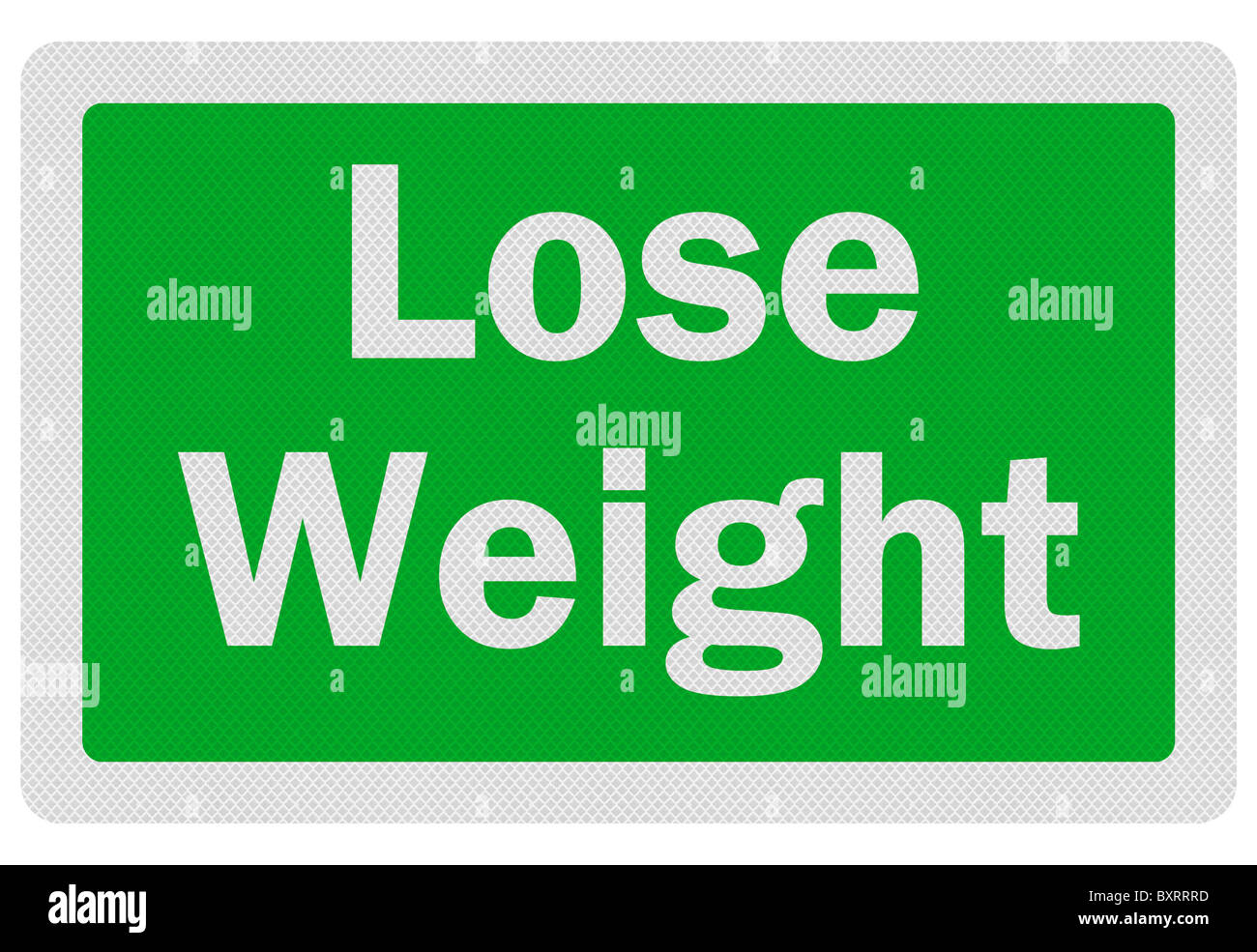 Photo realistic 'lose weight' sign, isolated on white Stock Photo - Alamy