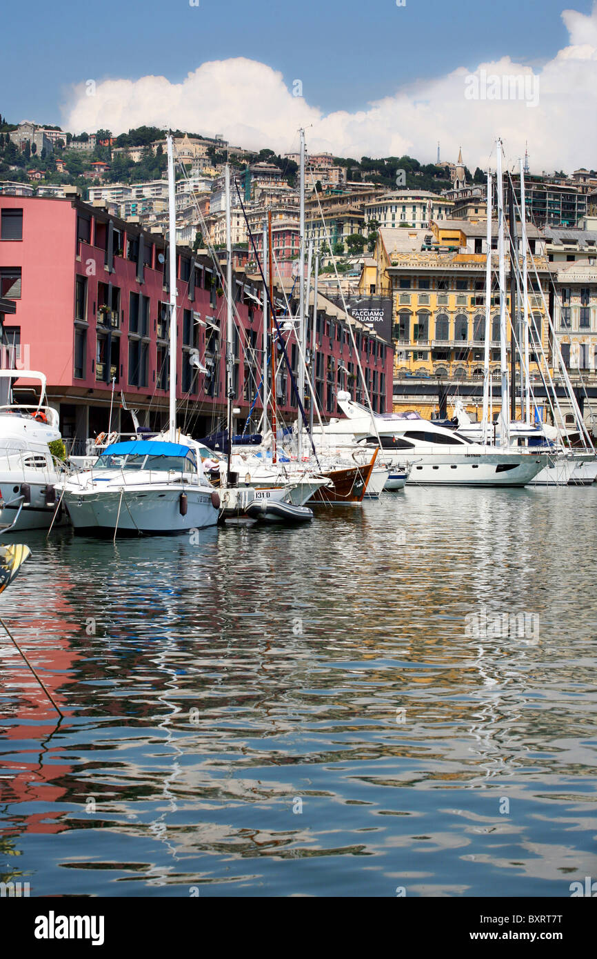 Porto Antico harbour, Genoa, Ligury, Italy, Europe Stock Photo - Alamy