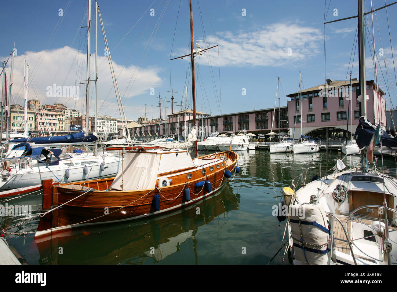 Porto Antico harbour, Genoa, Ligury, Italy, Europe Stock Photo - Alamy