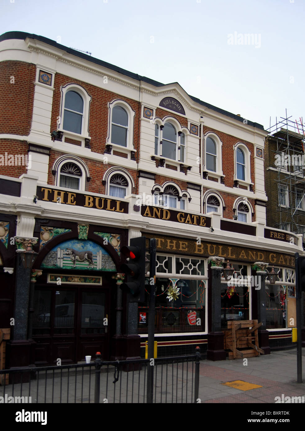 general view of the Bull and Gate pub and music venue in the Kentish ...