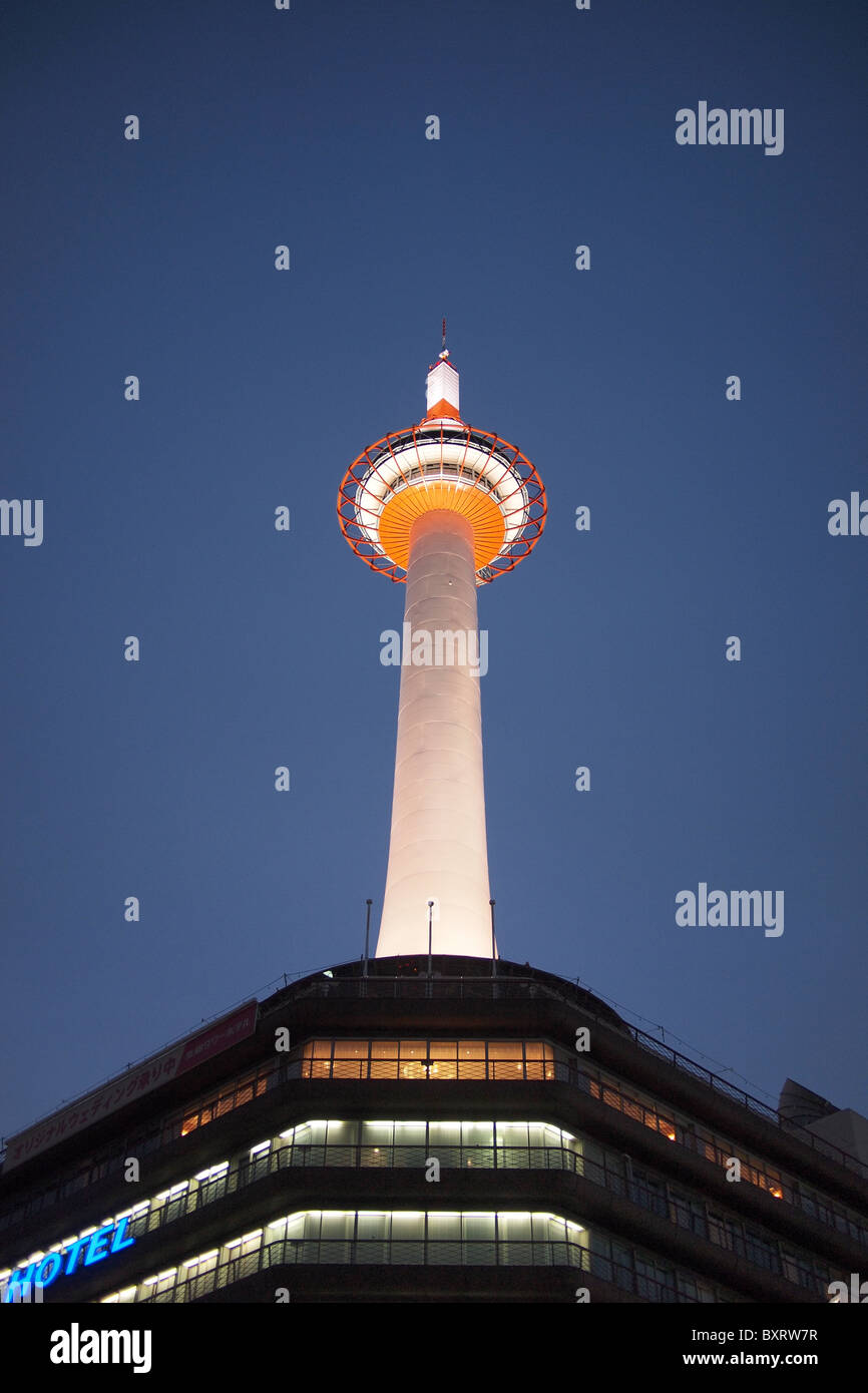 Kyoto Tower in Downtown Kyoto Japan Stock Photo - Alamy