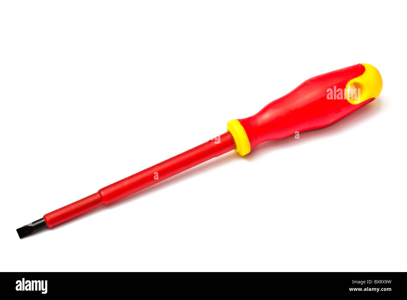 One screwdriver on white background Stock Photo - Alamy