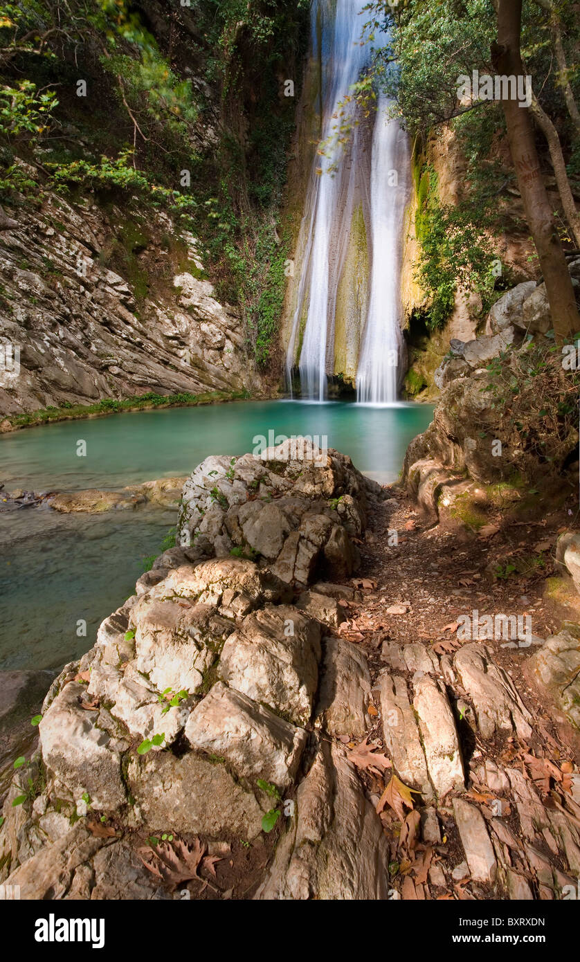 Waterfall on the Neda River in Greece Stock Photo - Alamy