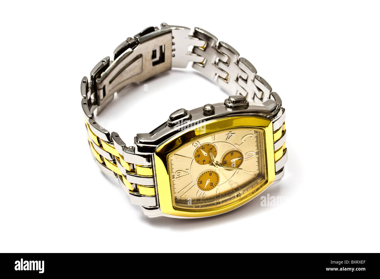 Wristwatch - Isolated on white background Stock Photo - Alamy