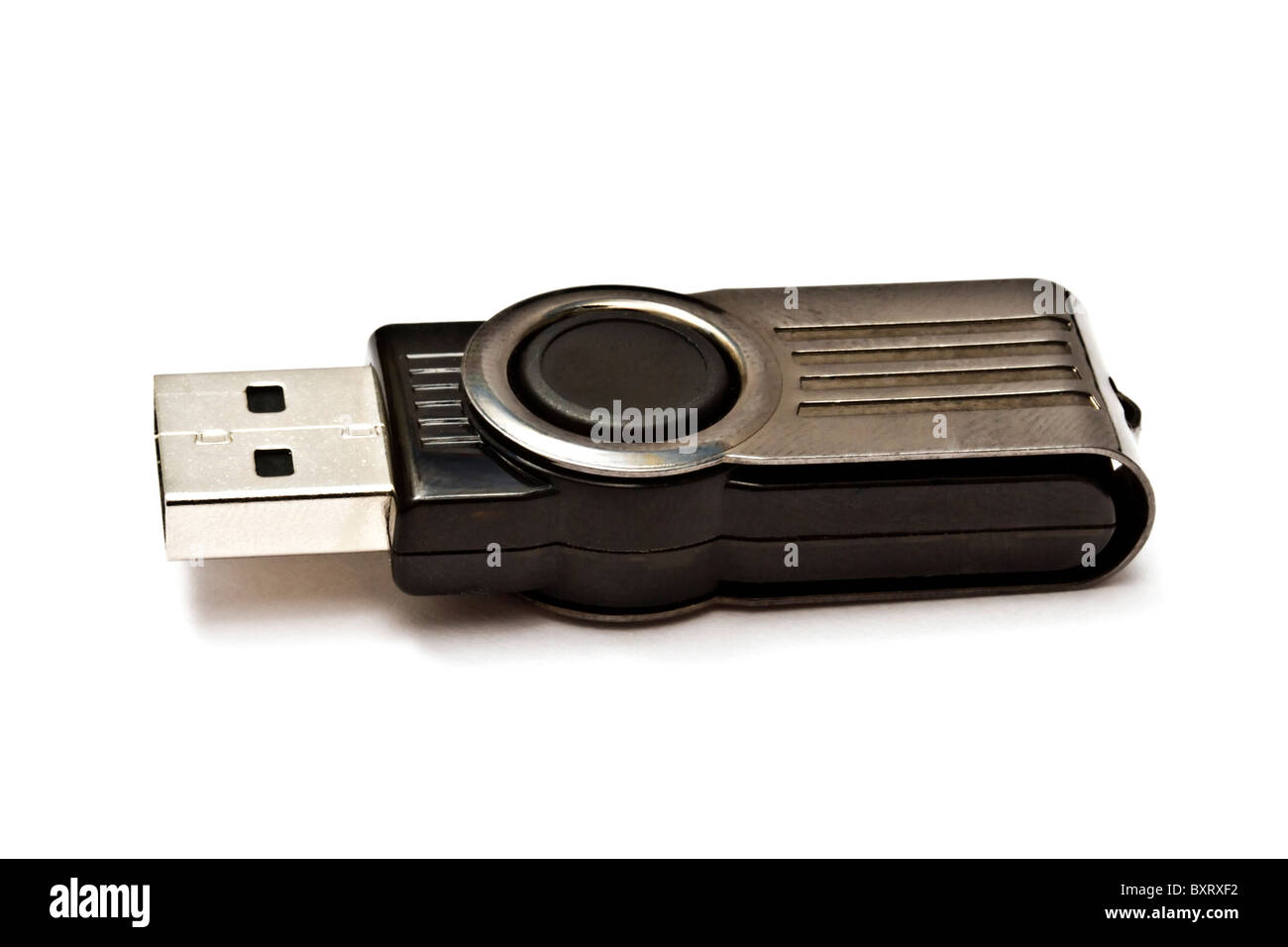USB storage drive isolated on white background Stock Photo - Alamy