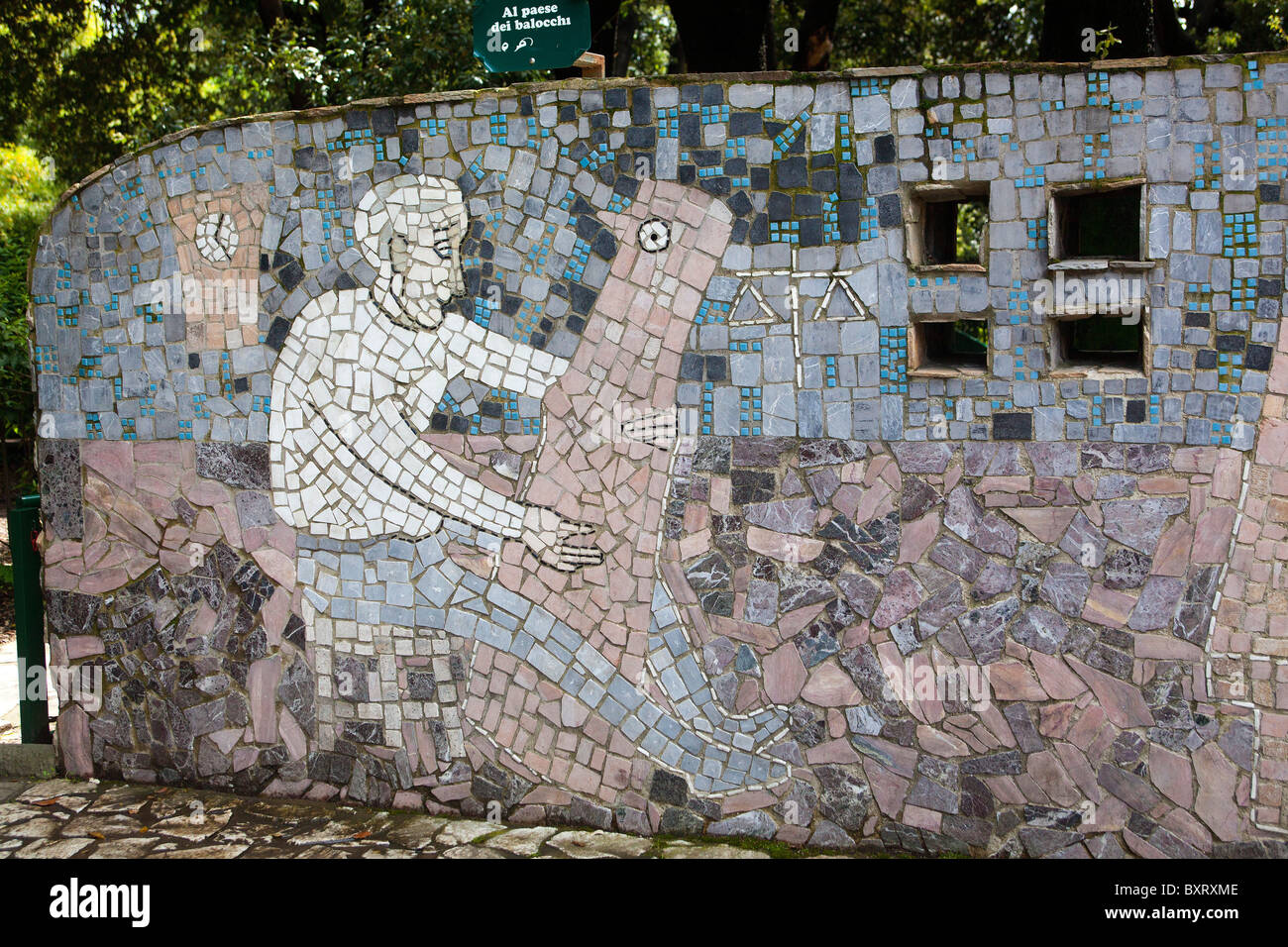 The Square of Mosaics, Parco di Pinocchio, Collodi, Tuscany, Italy ...
