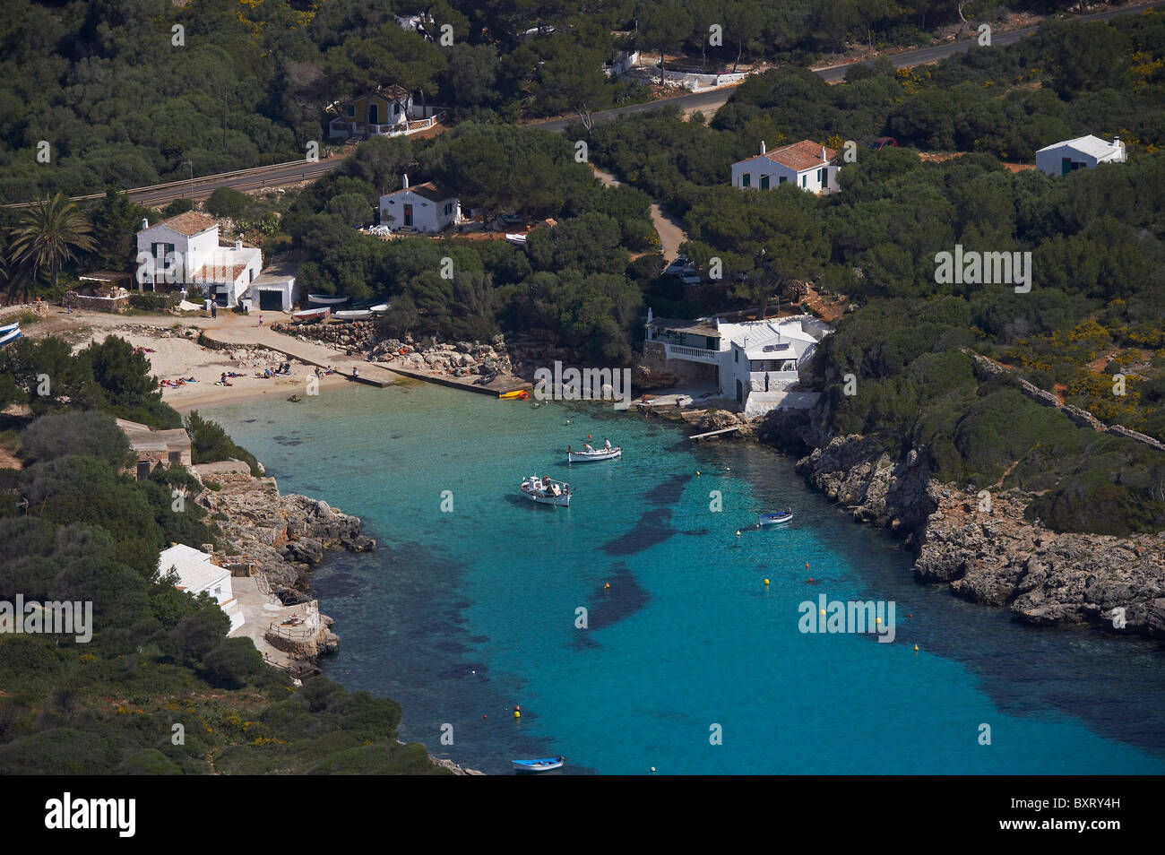 Picturesque Coastal Village with Turquoise Waters and Whitewashed ...