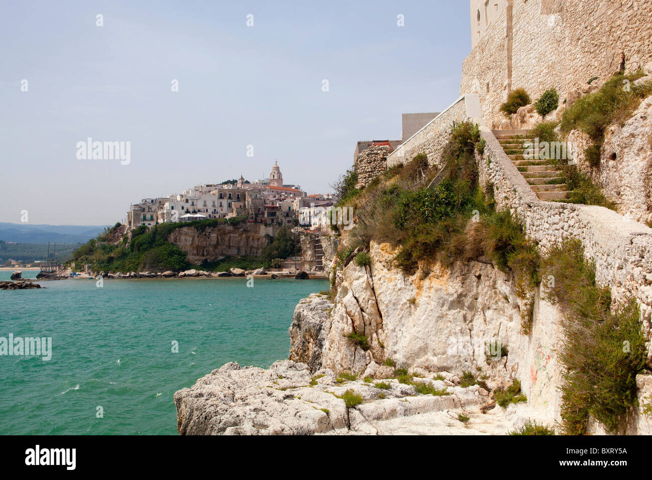 Hold town, Vieste, Gargano Promontory, Gargano National Park, Puglia ...
