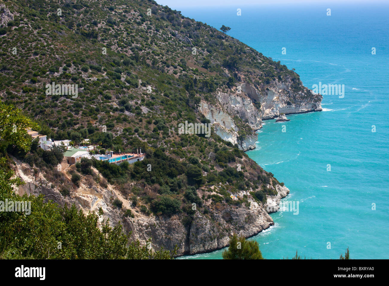 Coast between Mattinata and Vieste, Gargano Promontory, Gargano ...