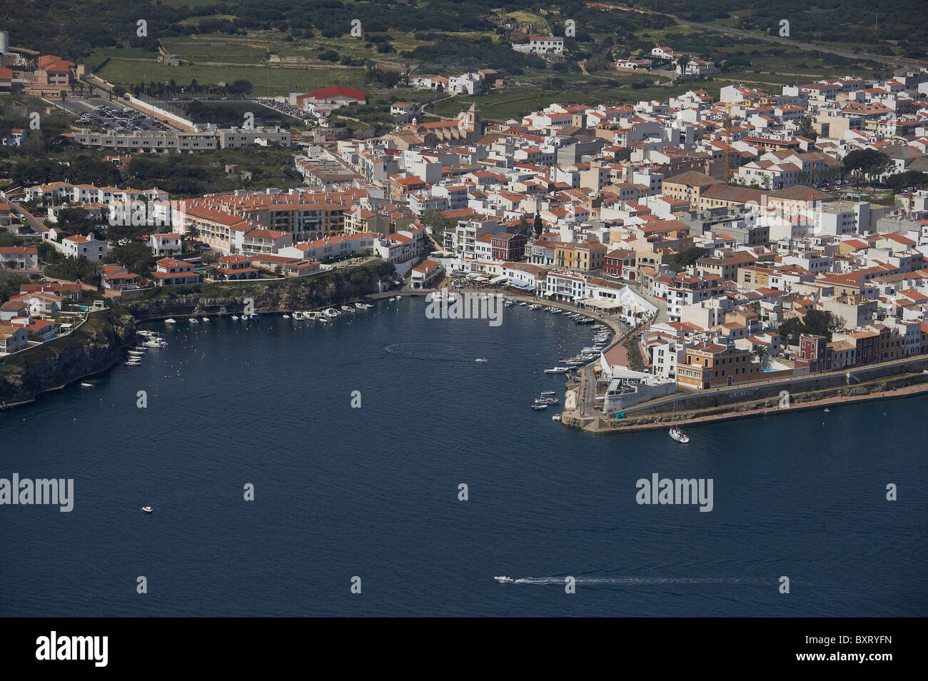 Menorca mahon aerial hi-res stock photography and images - Alamy