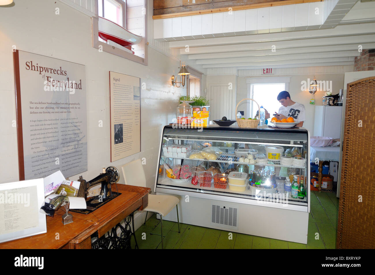 The Famous Lighthouse Picnic Restaurant Ferryland Newfoundland Stock ...