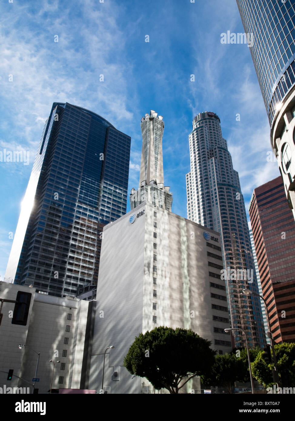 AT & T Tower, Los Angeles California Bunker Hill Stock Photo - Alamy