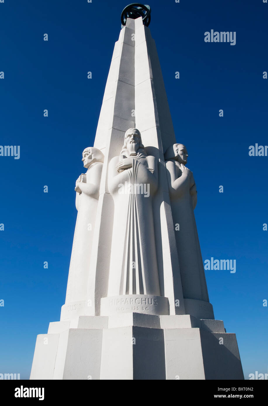 Astronomers Monument Griffith Observatory Stock Photo - Alamy