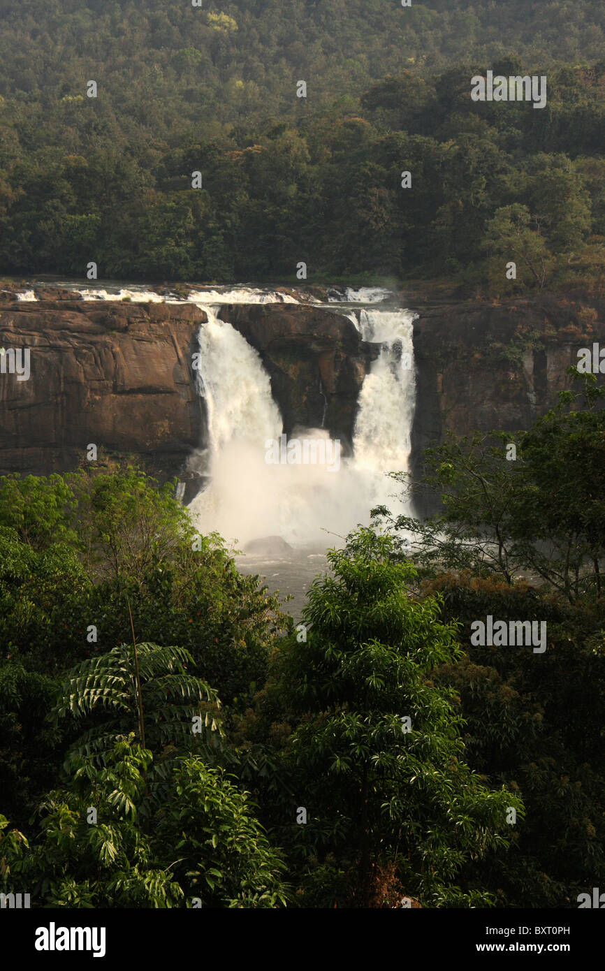 athirappilly waterfall,a famous tourist place in india located in ...