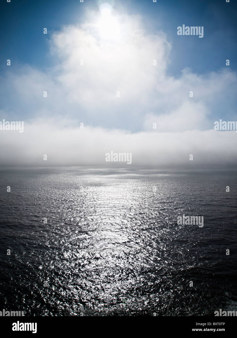 Fog over the Ocean in Palos Verdes California Stock Photo - Alamy