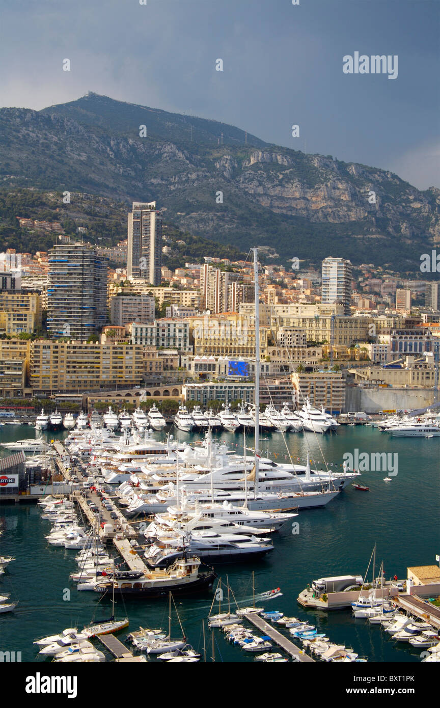 Elevated View Of Port Hercule From Monaco-Ville Stock Photo - Alamy