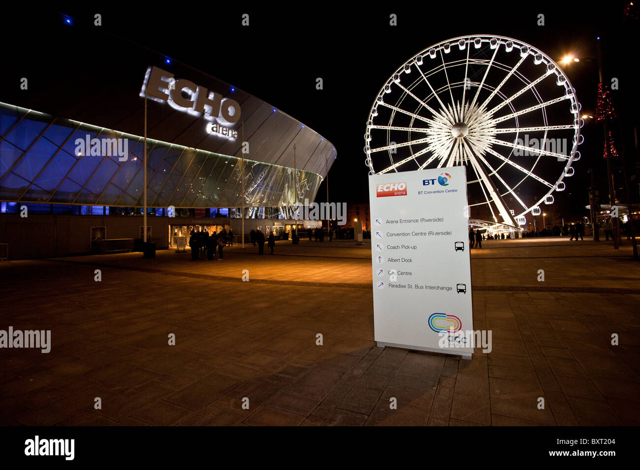 The Echo Arena and Convention Centre, and Wheel of Excellence ...