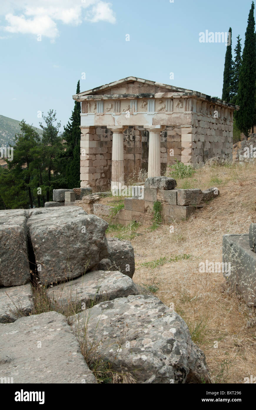 Delphi treasury of athens hi-res stock photography and images - Alamy