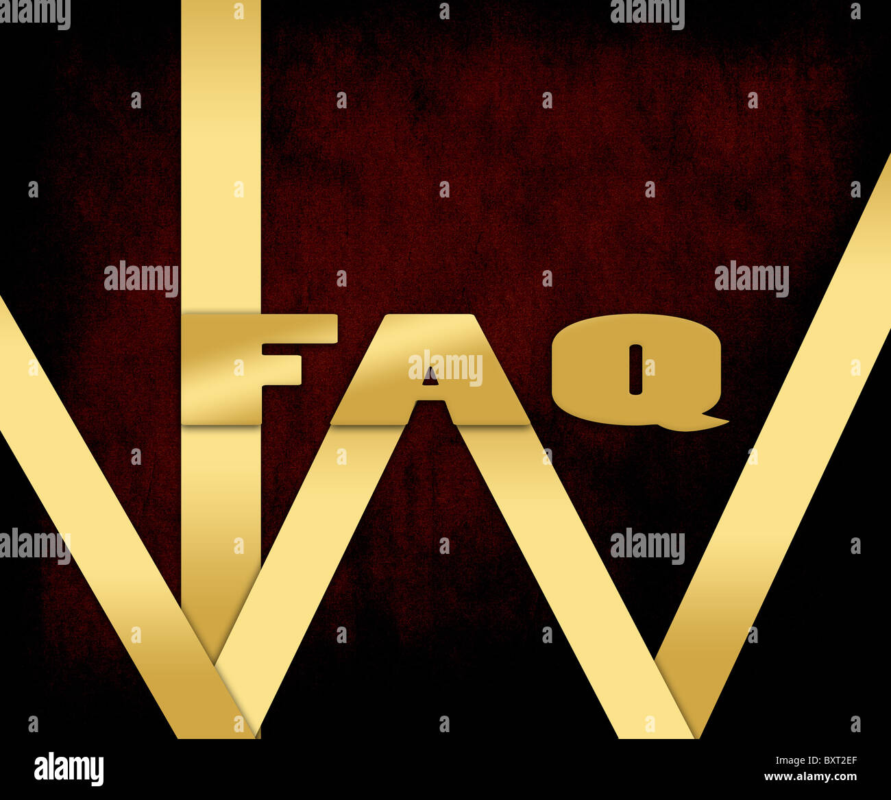 Golden color word faq on grunge background with lines Stock Photo - Alamy