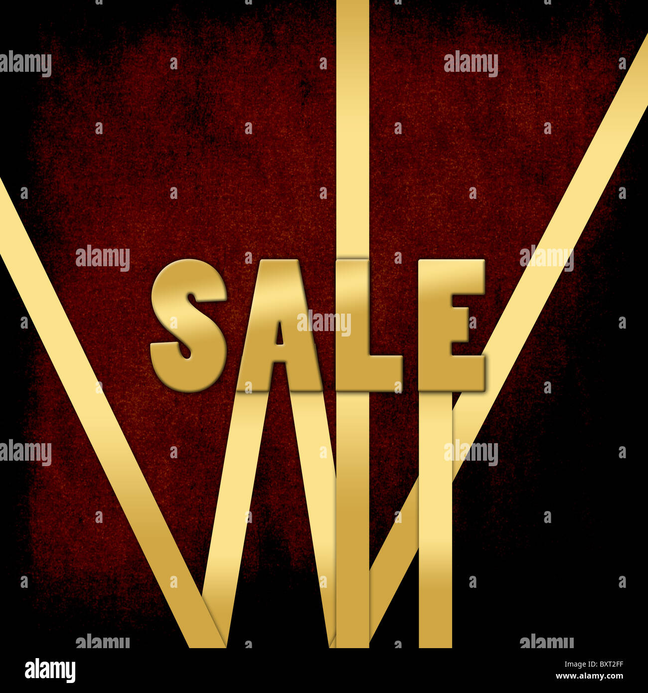 Golden color word sale on grunge background with lines Stock Photo - Alamy