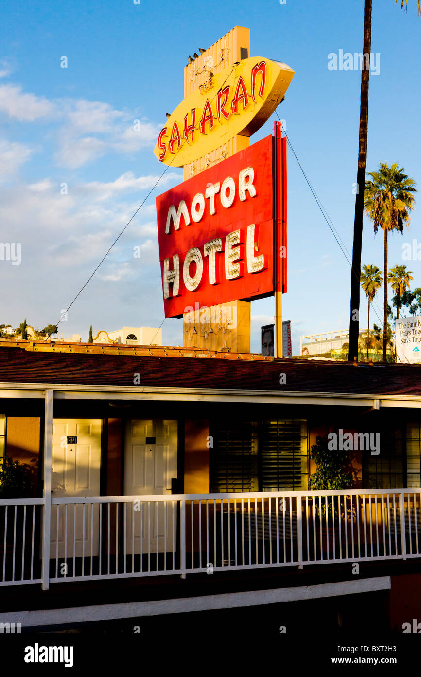 motel in Hollywood, Los Angeles, California, USA Stock Photo - Alamy