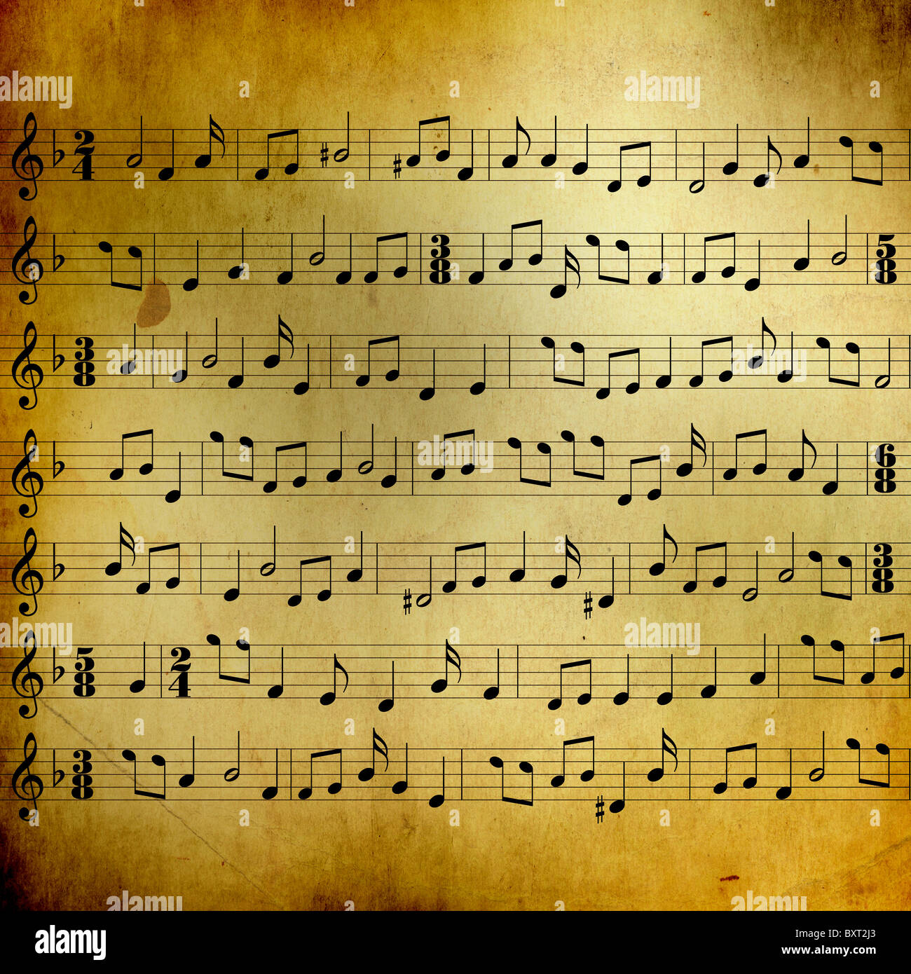 Artistic sheet music hi-res stock photography and images - Alamy