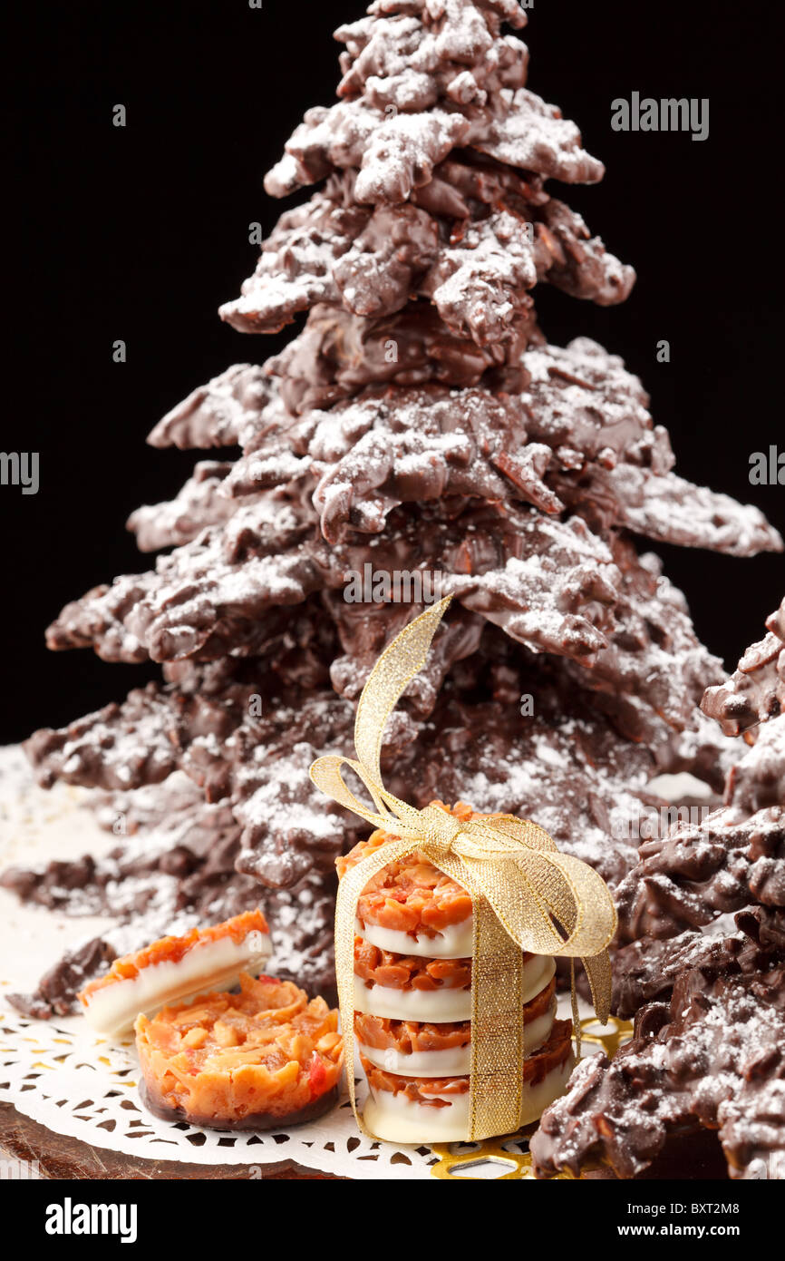 Chocolate Christmas tree Stock Photo - Alamy