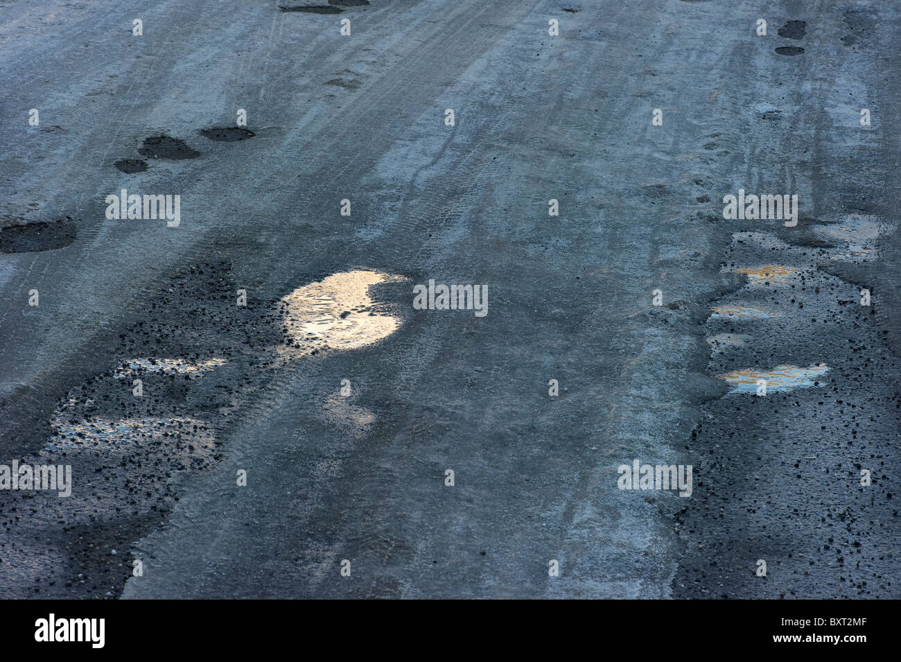 a frozen puddle Stock Photo - Alamy